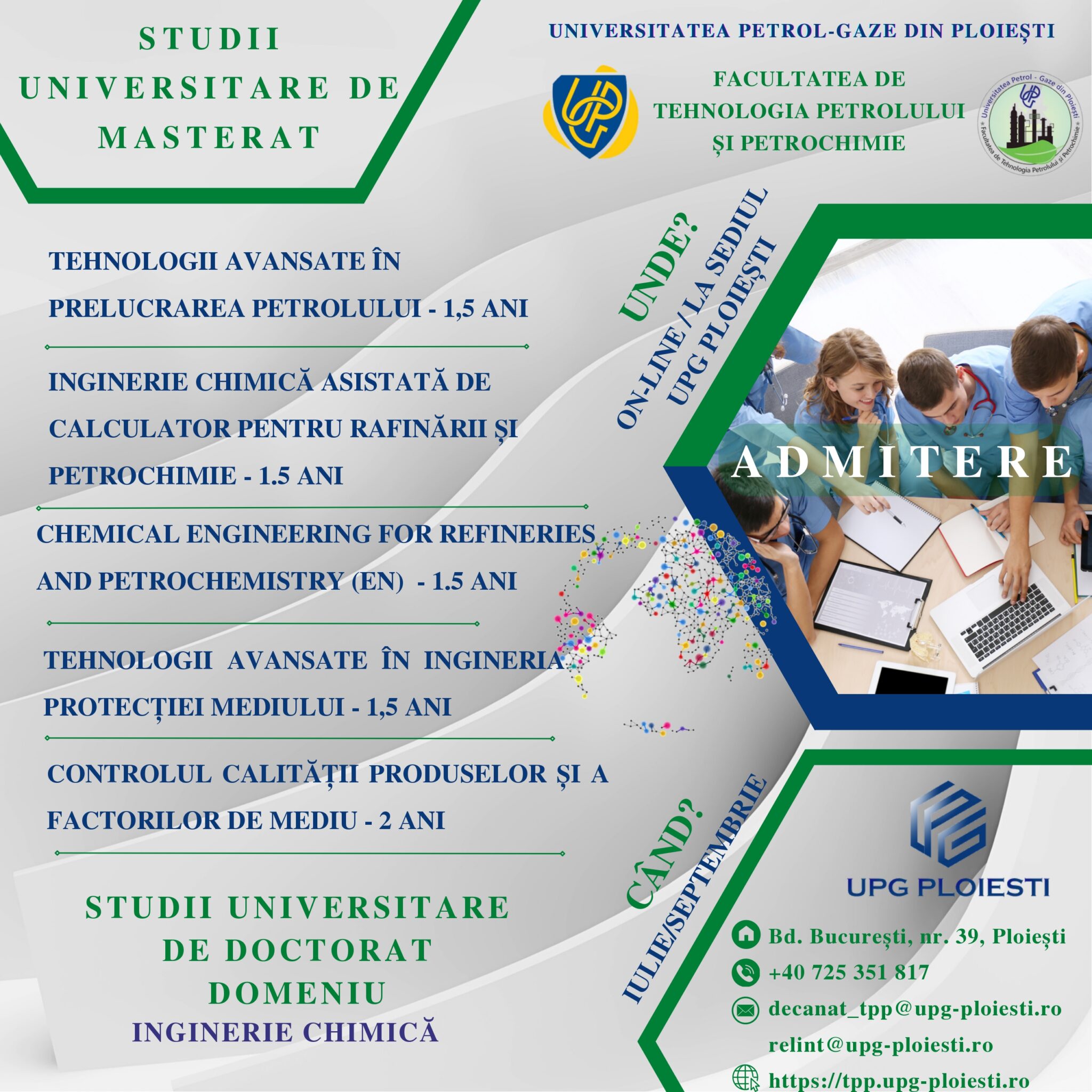Master 2026 – Universitatea Petrol-Gaze Ploiești